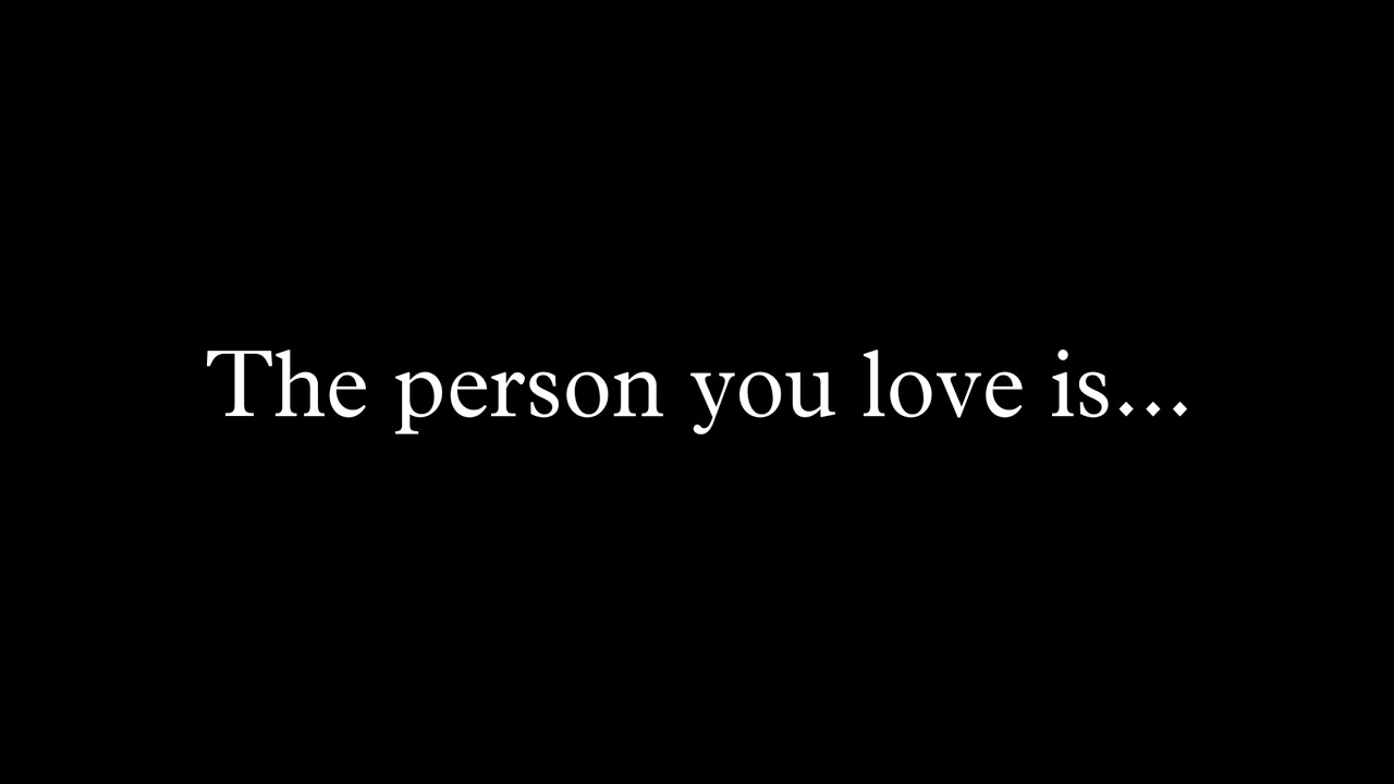 God’s Sign For You “The Person You Love Is…” - YouTube