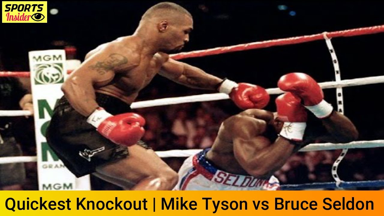 Quickest Knockout | Mike Tyson vs Bruce Seldon | 1996 | HD Fight ...