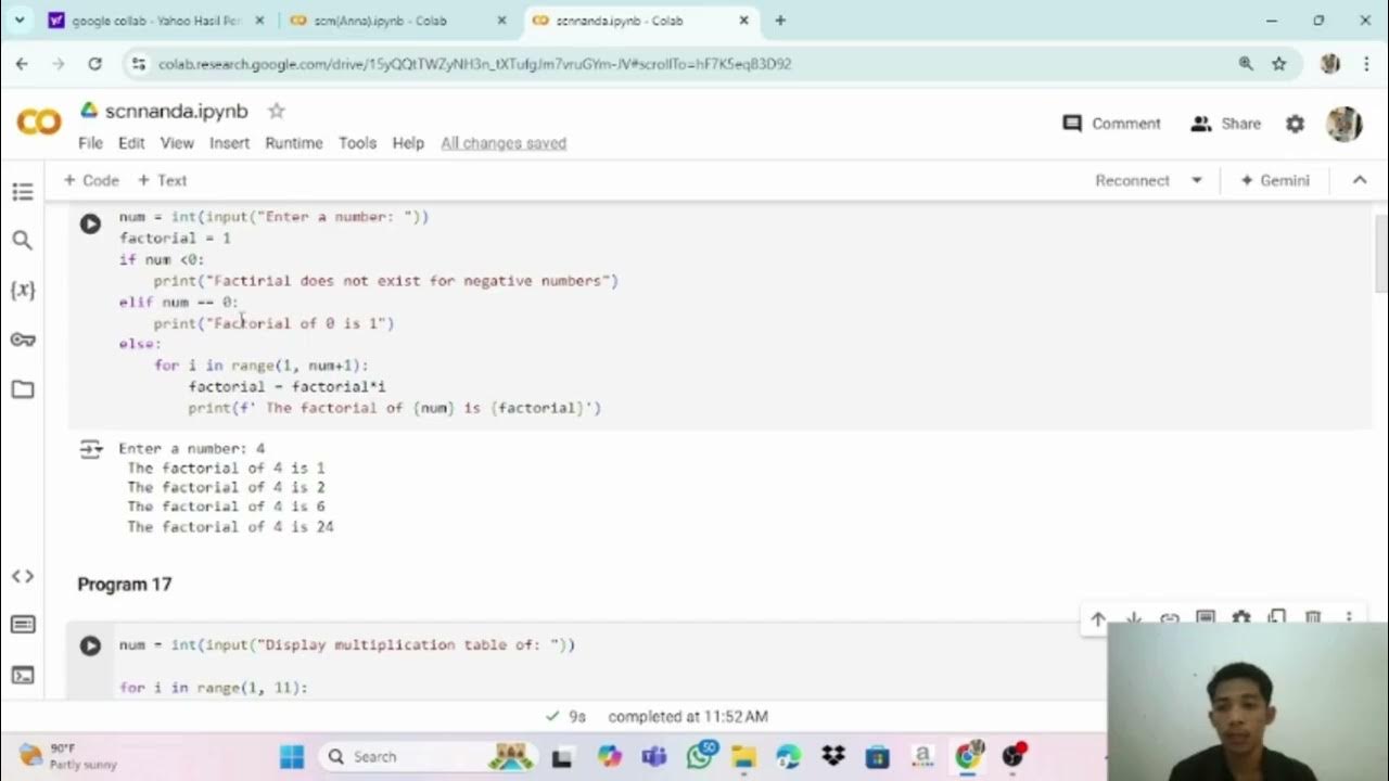 Program 16 Phyton Menghitung Faktorial SCM - YouTube