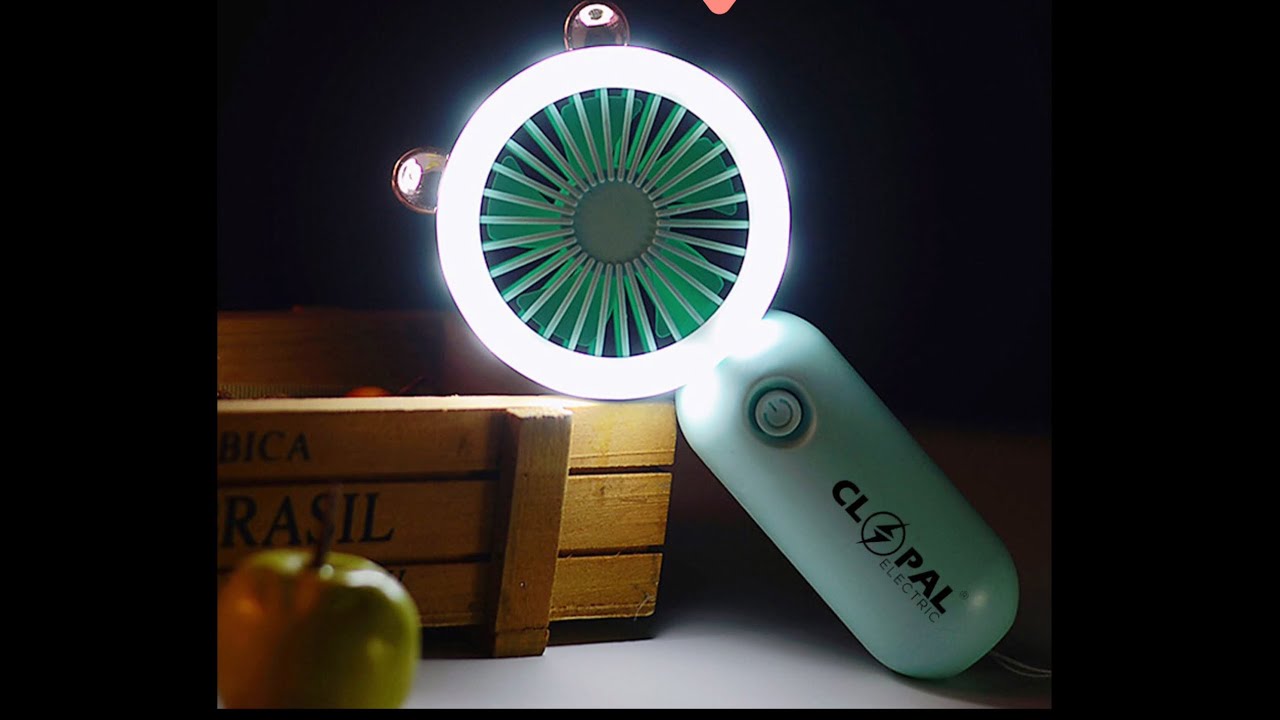 Rechargeable USB Fan Night Light Cooling Fan Machine Best for Home ...