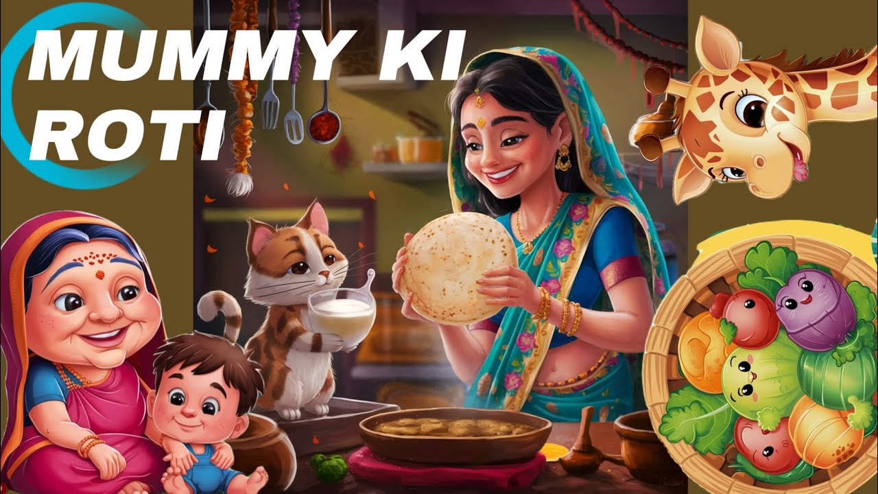 Mummy ki ROTI GOL GOL /POEM PAPA K PESY GOL GOL |Nursery Rhymes /kids ...