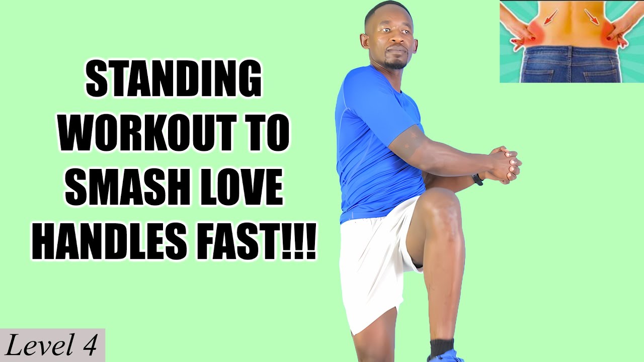 SMASH Those LOVE HANDLES with STANDING Exercises for BEGINNERS! - YouTube