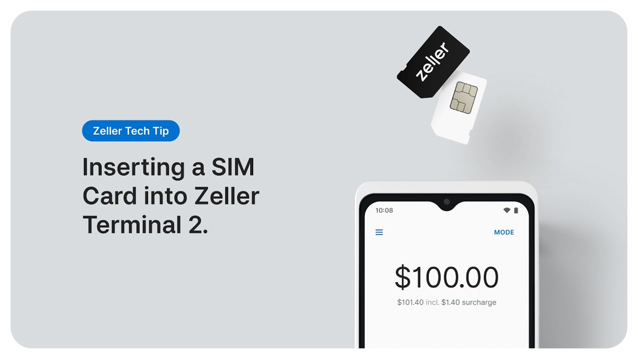 Zeller Tutorials: Inserting a SIM Card into Zeller Terminal 2 - YouTube