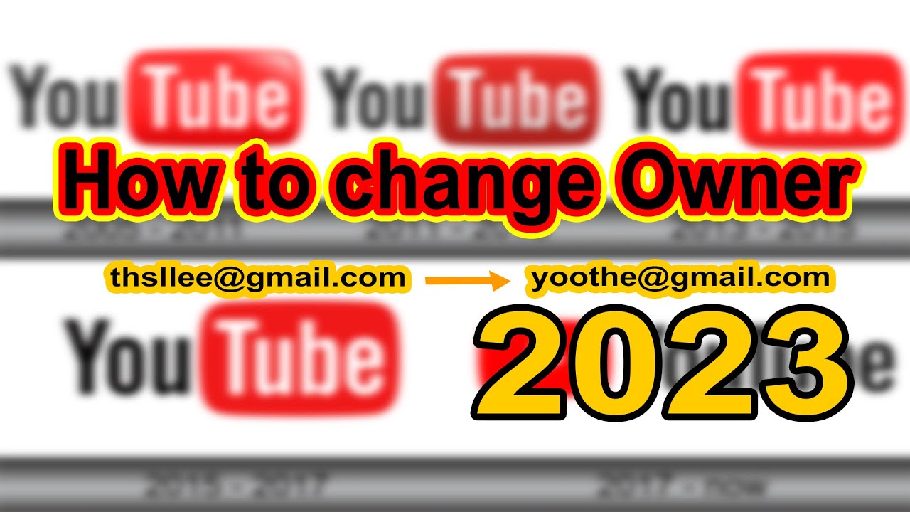 How to Change Primary Owner in Youtube Step by Step 2023 - YouTube