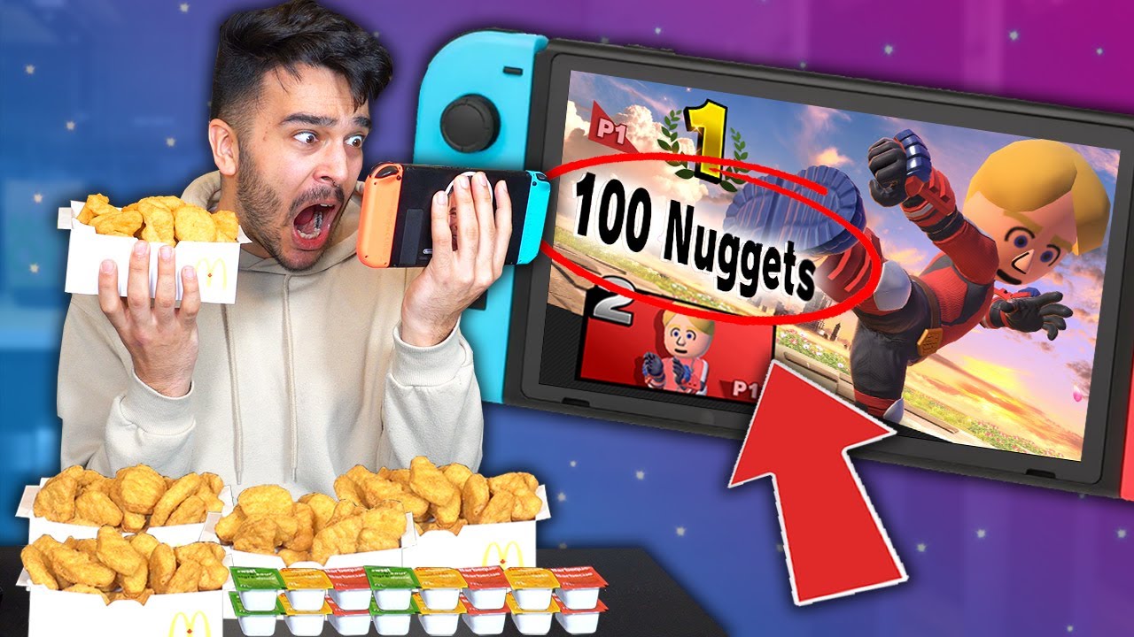 Letting NINTENDO GAMES Decide What I Eat for 24 HOURS! (FOOD CHALLENGE ...