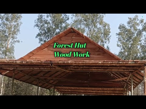 Forest Hut Wood Work ! How to make a Forest Hut ! #designofmetal - YouTube