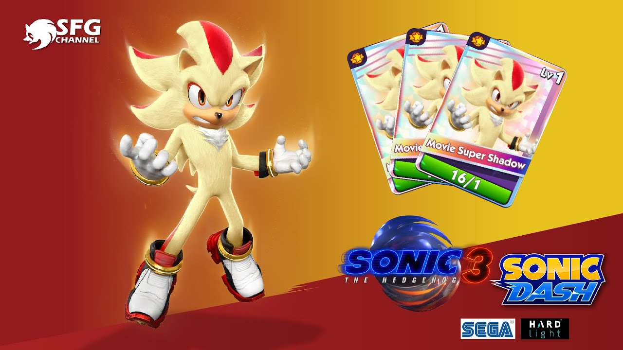 Sonic Dash - MOVIE SUPER SHADOW Showcase Gameplay - YouTube