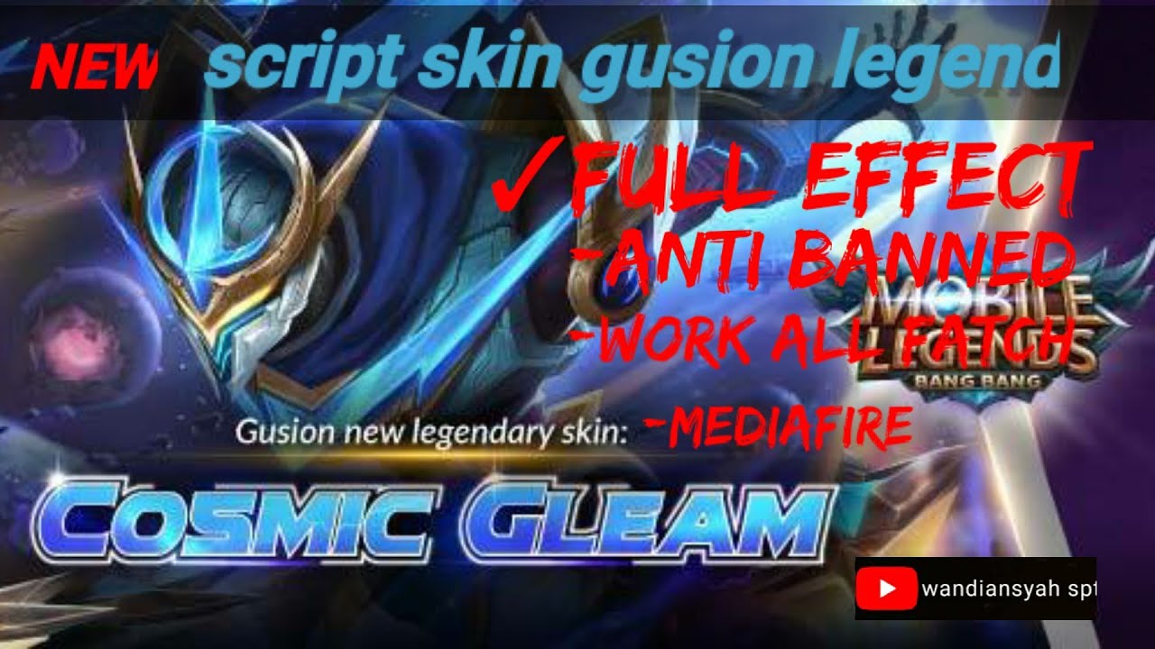 script skin gusion LEGEND full effect + voice!! || MOBILE LEGEND - YouTube