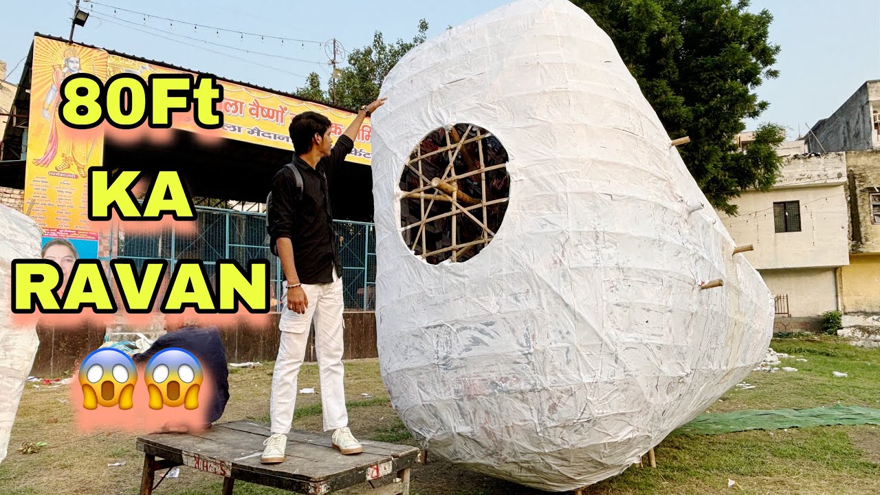 BIGGEST RAVAN IN DELHI 2024😱 || 5 lakh ka Ravan ravan market in delhi ...