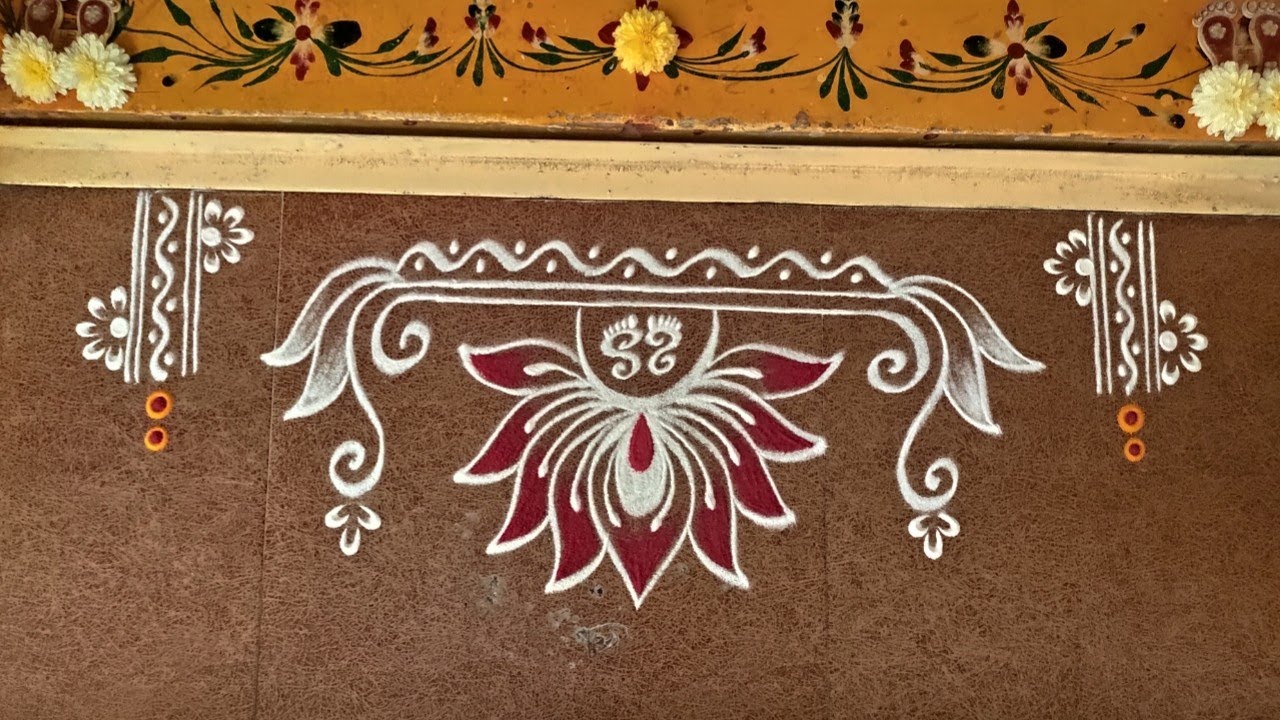 Easy & beautiful rangoli border designs for festivals | Friday kolam ...