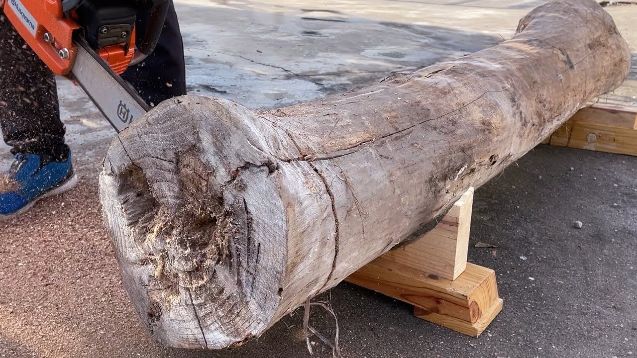 Restores Life To Old Rotten Wood // Make A Tough, Rustic Table ...