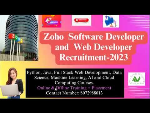 Zoho Software Developer and Web Developer Recruitment 2023 | Zoho ...