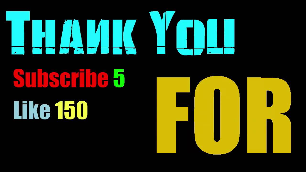 Thank you for Sub & Like - YouTube