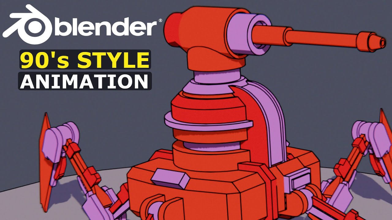 Blender 90's Style Robot Animation | Part 1 - YouTube