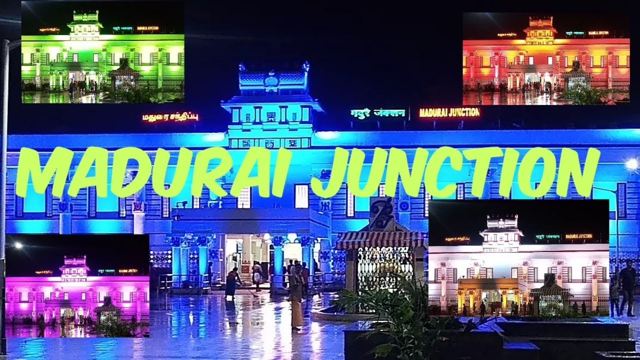 Amazing Lighting View of Madurai Railway Junction | Madurai Junction ...