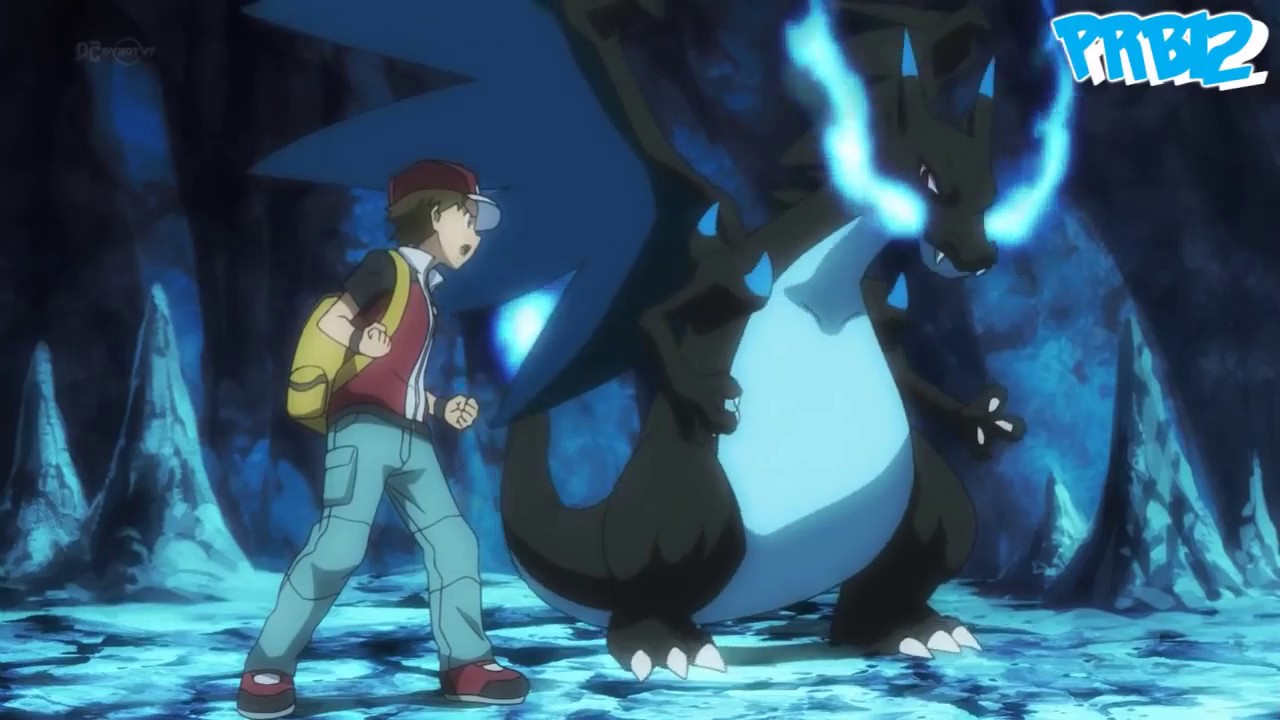 ☆Red VS Ash Satoshi Mega Charizard X VS Pikachu Greninja☆ - YouTube
