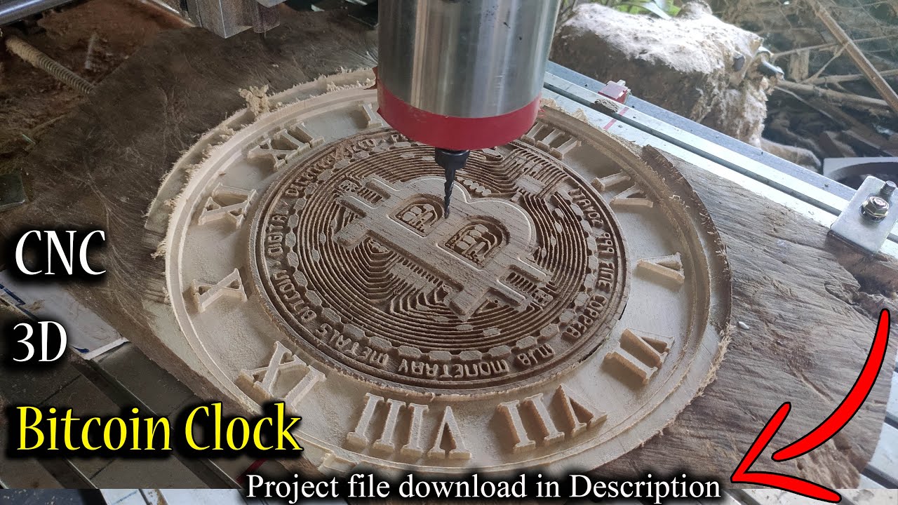 CNC Engraving Bitcoin Clock // CNC Woodworking project - YouTube