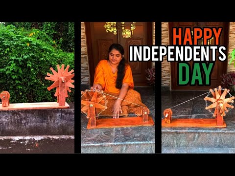 How to make charkha at home🥰🥰🥰 - YouTube