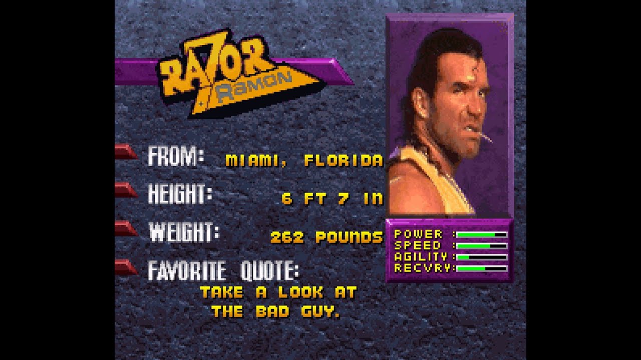 WWF WrestleMania: The Arcade Game [Razor Ramon] [Double Titles] (Razor ...