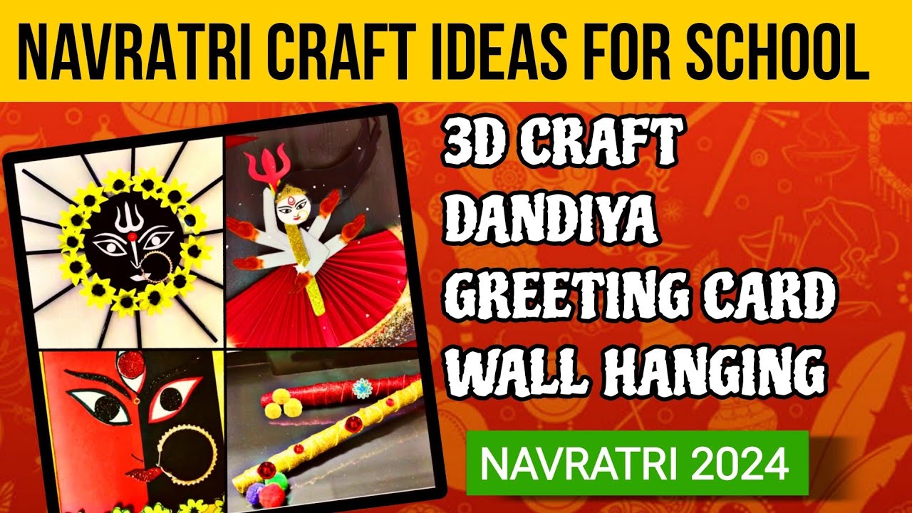 Navratri Craft Ideas For School | Navratri Craft With Paper | Craft ...