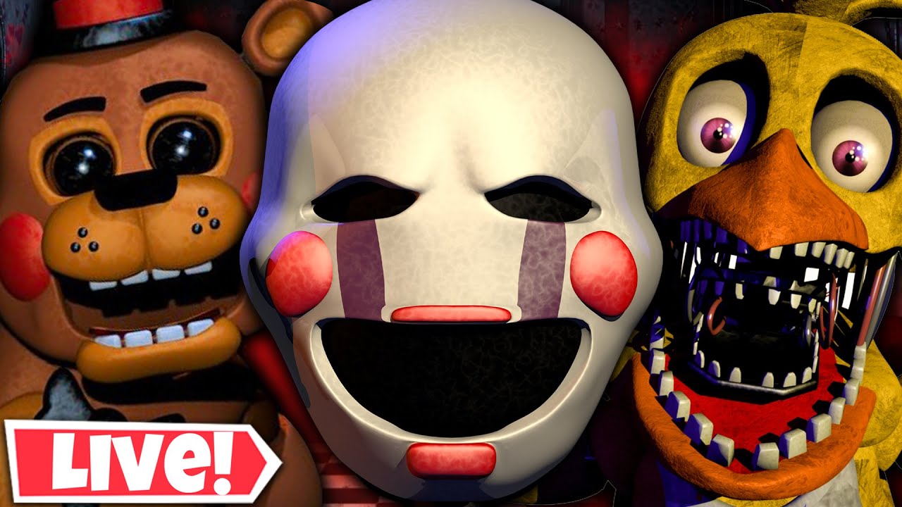 Playing FNAF 2 For The First Time LIVE!! - YouTube