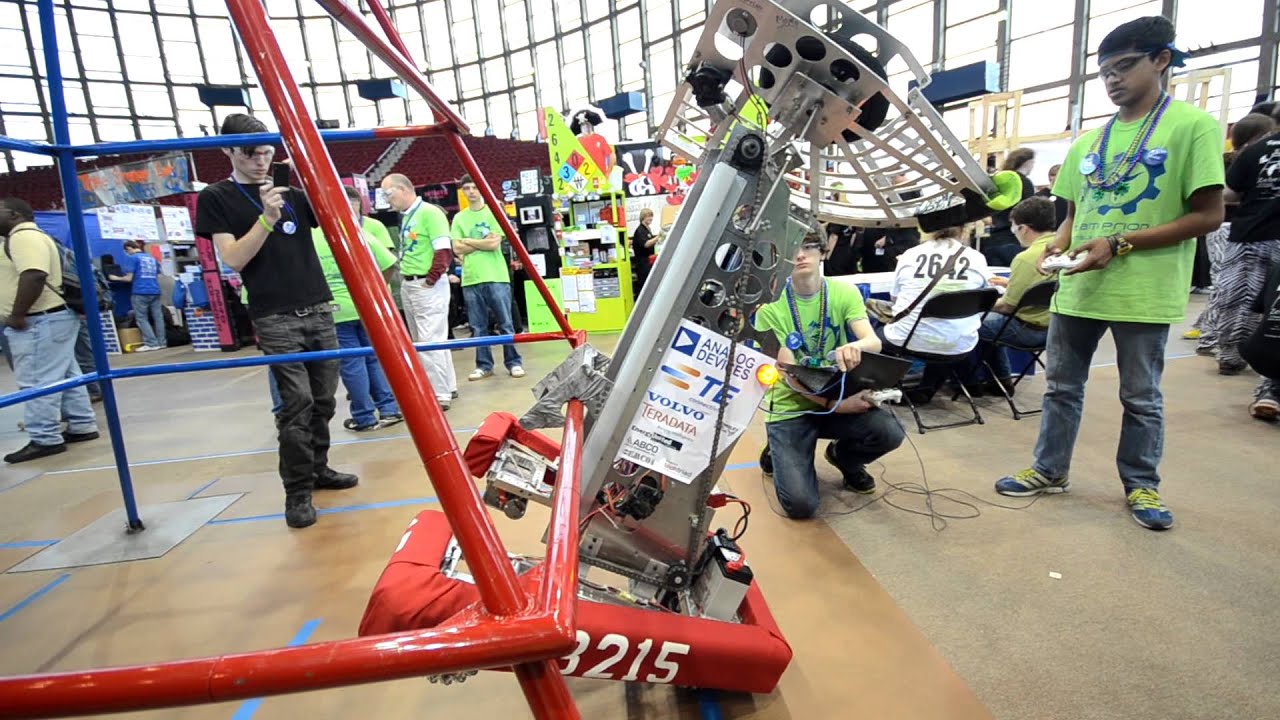 Team Prion, FRC 3215 2013 Climber in action - YouTube