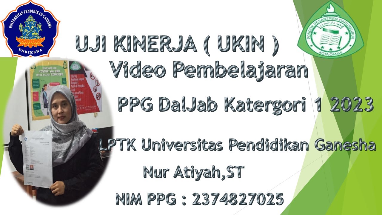 VideoPembelajaran UKIN K1G2 2023 | UNDIKSHA |TJKN | TJKT - YouTube