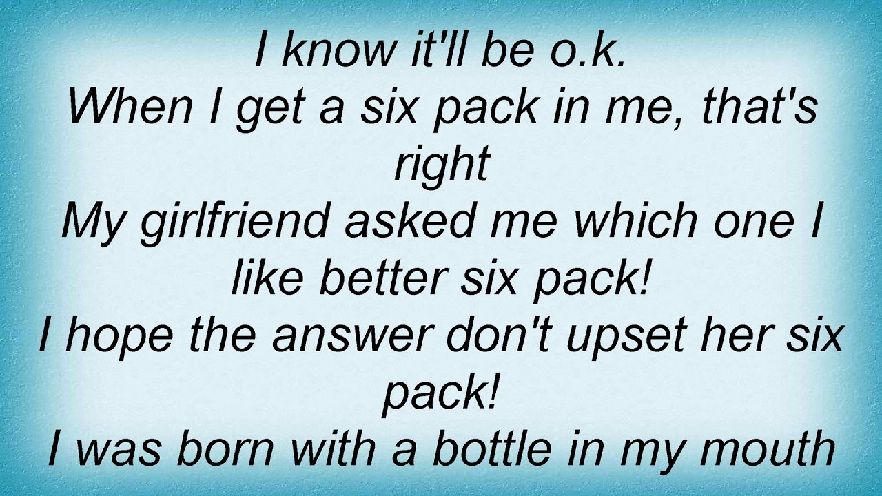 Black Flag - Six Pack Lyrics - YouTube