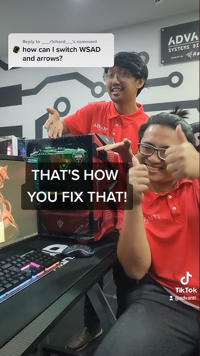 Here's how to switch ARROW Keys Input with WASD Keys Input! - YouTube