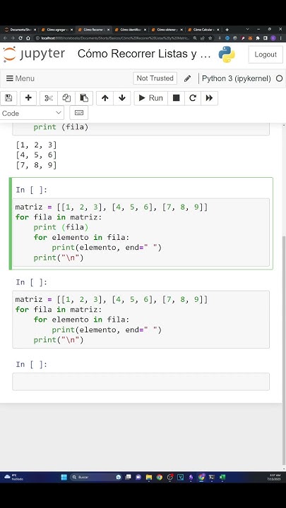 ¿cómo Recorrer Listas Y Matrices En Python ¡aprende Desde Cero Youtube