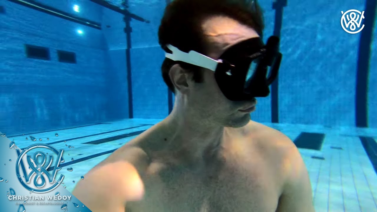 Just a guy walking around on the bottom of a pool for 3 minutes ...