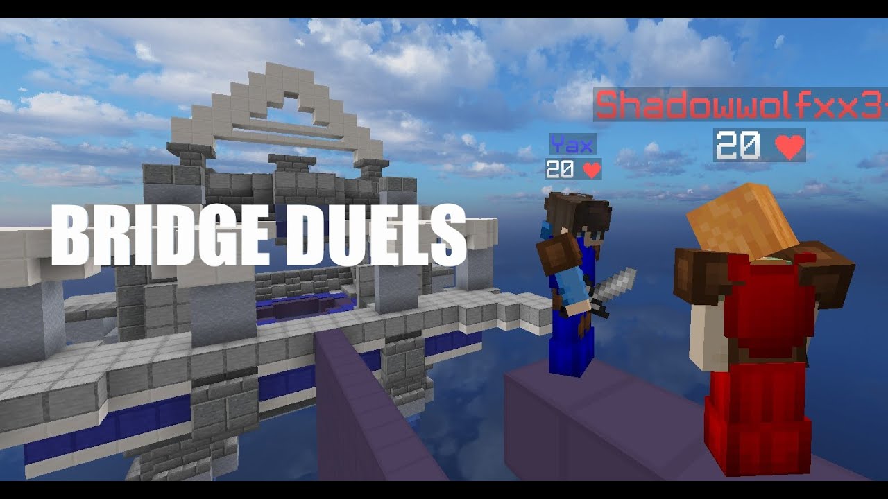 Uncut Minecraft Bridge Duels w/ ShadowWolfxx3 - YouTube