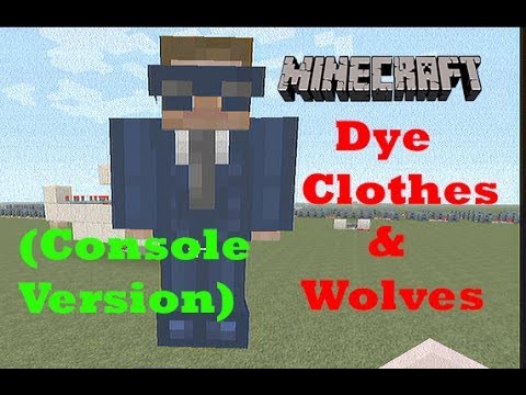 Minecraft Xbox - How To Dye Armor and Wolves - YouTube