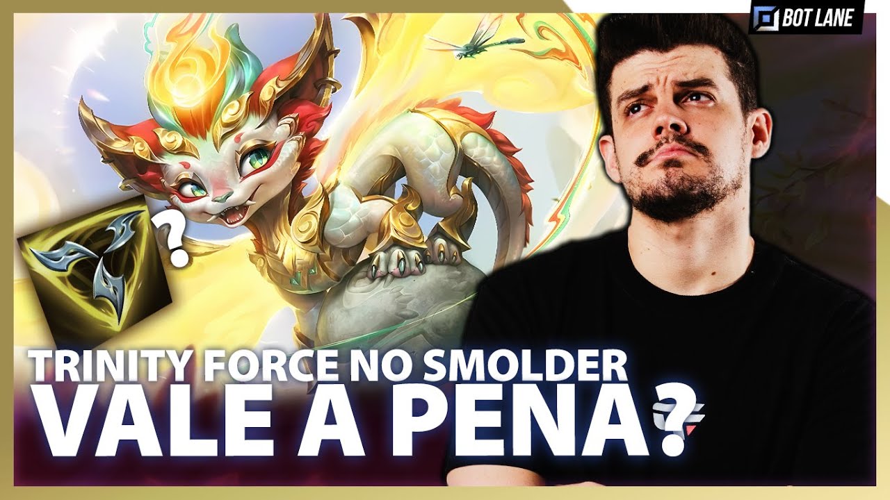 Testando TRINITY FORCE no SMOLDER! Vai dar dano ou é BAIT?! 🐲 - YouTube