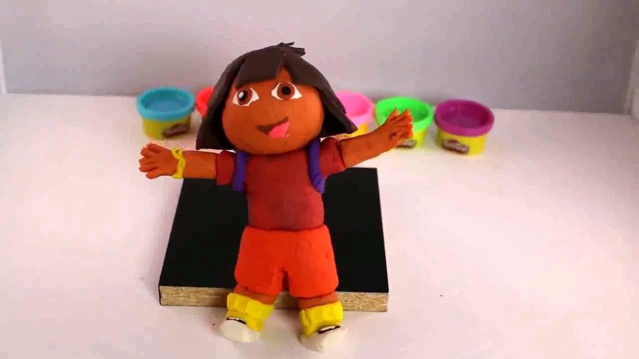 Dora the Explorer in Play-Doh, Dora la exploradora en plastilina - YouTube