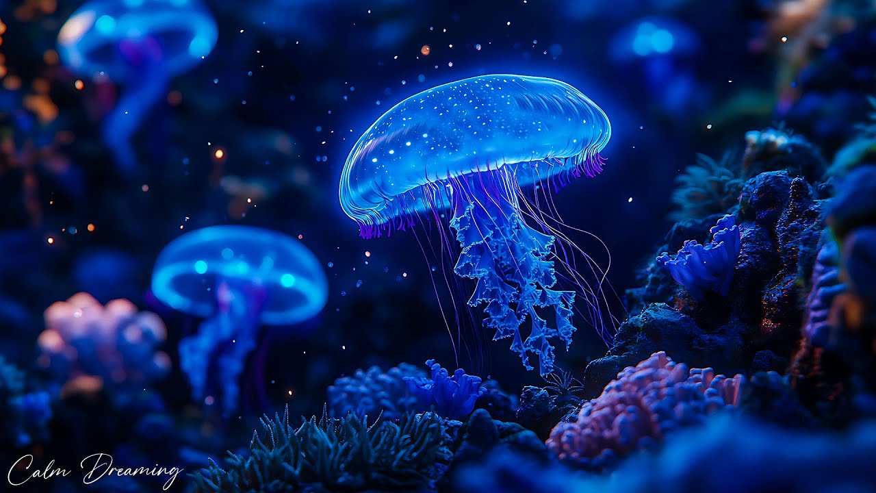 Jellyfish Aquarium • The DEEPEST Healing Sleep: Healing Music For ...