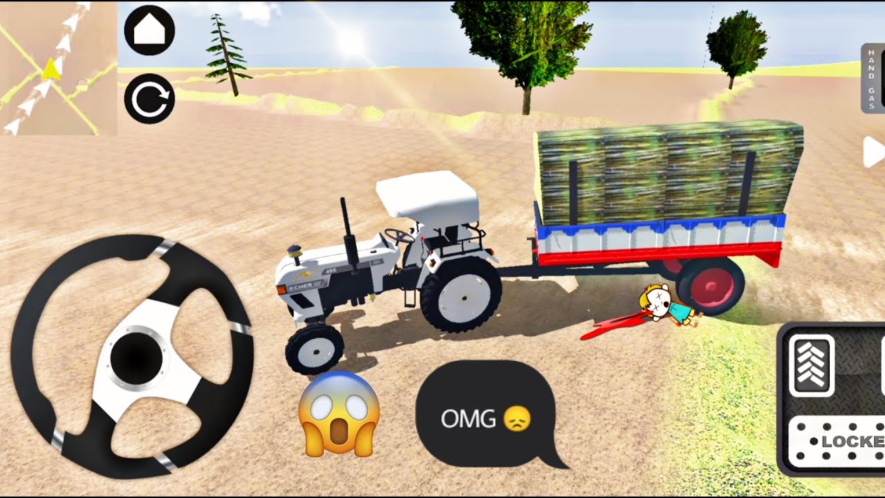 Tractor Simulator Game | Tractor Simulator 3d Tractor Trolley Video ...