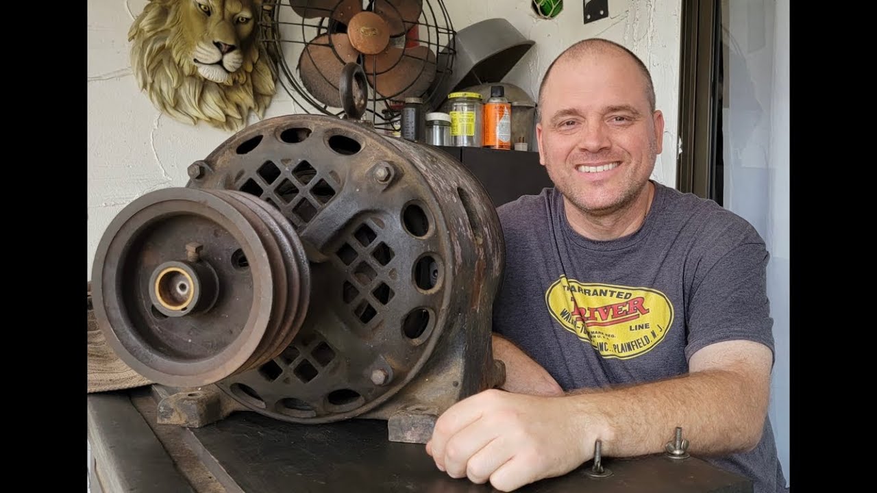 Will It Run? 2HP Century Repulsion AC Electric Motor. 1899/1903 ...