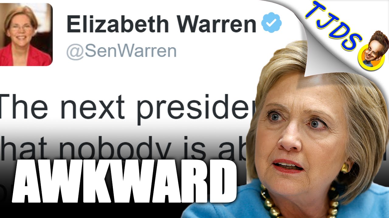 Elizabeth Warren's AWKWARD Tweet Might Upset Hillary - YouTube
