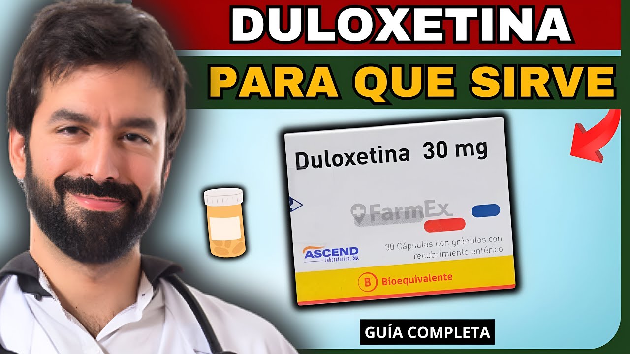 DULOXETINA💊: ¿Para que sirve? TRATA la DEPRESIÓN y la ANSIEDAD | MÁS ...