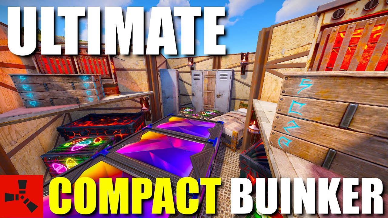 I Built the ULTIMATE Compact Solo BUNKER Base in Rust - YouTube