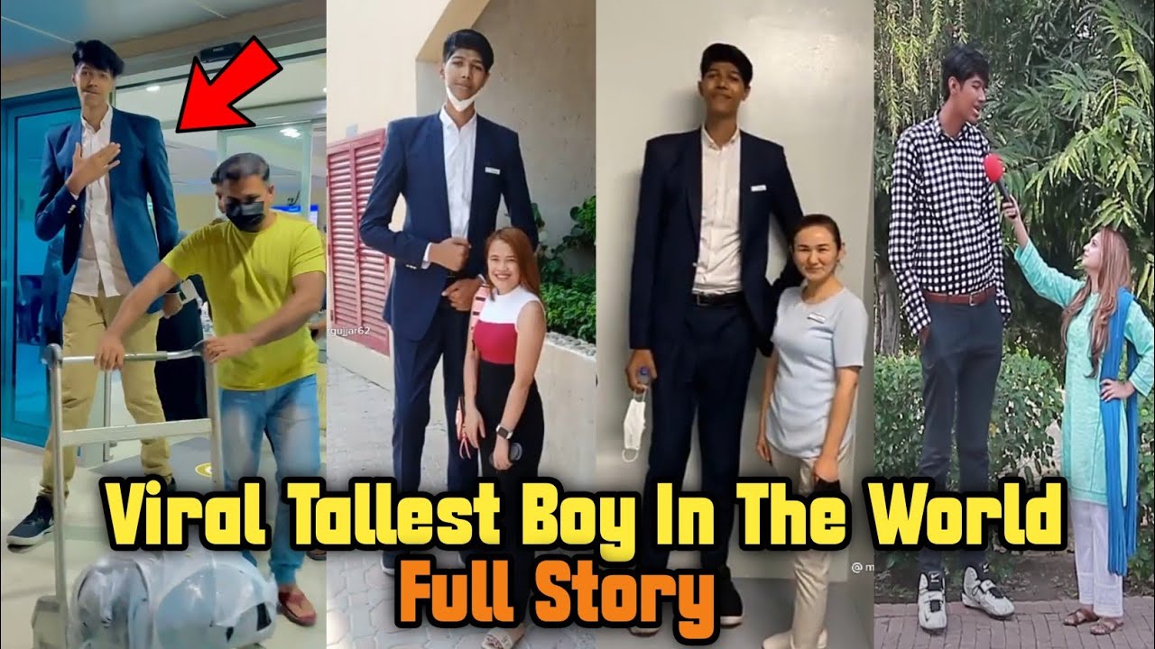 Viral Tallest Boy in Airport Full Story | Tallest boy in the world ...