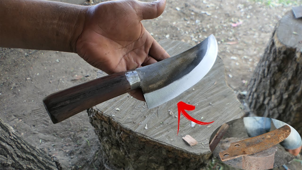 KITCHEN KNIFE MAKING - YouTube