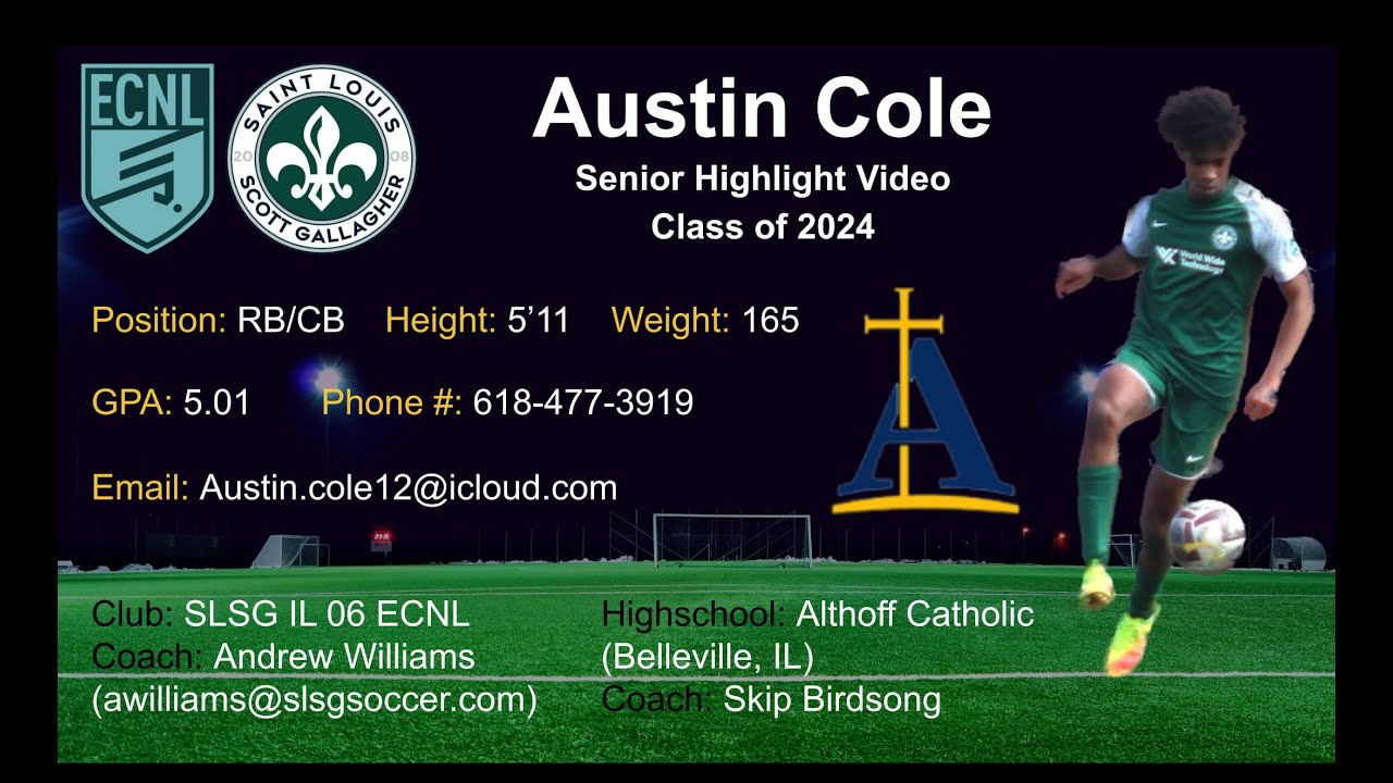 Senior Highlight Video- Austin Cole - YouTube
