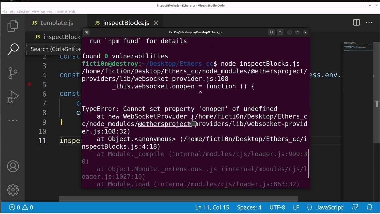 Web3 Blockchain Security Basics with Ethers.Js - Part 3 Inspecting Blocks - YouTube