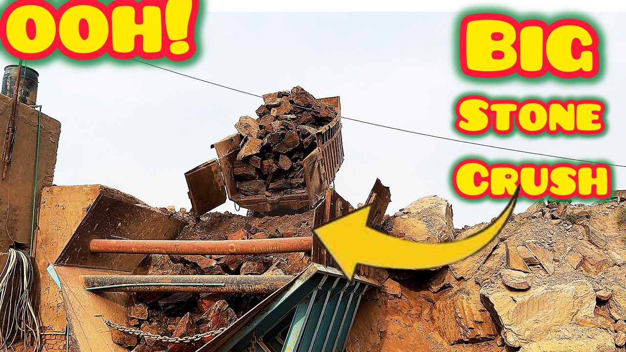 GIANT How to STONE 🪨 CRUSHER works? 💪 How to CRUSH ROCKS? ⚒️ Jaw Rock ...