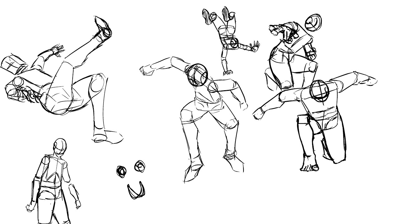 Manga poses with the box method day 22 - YouTube