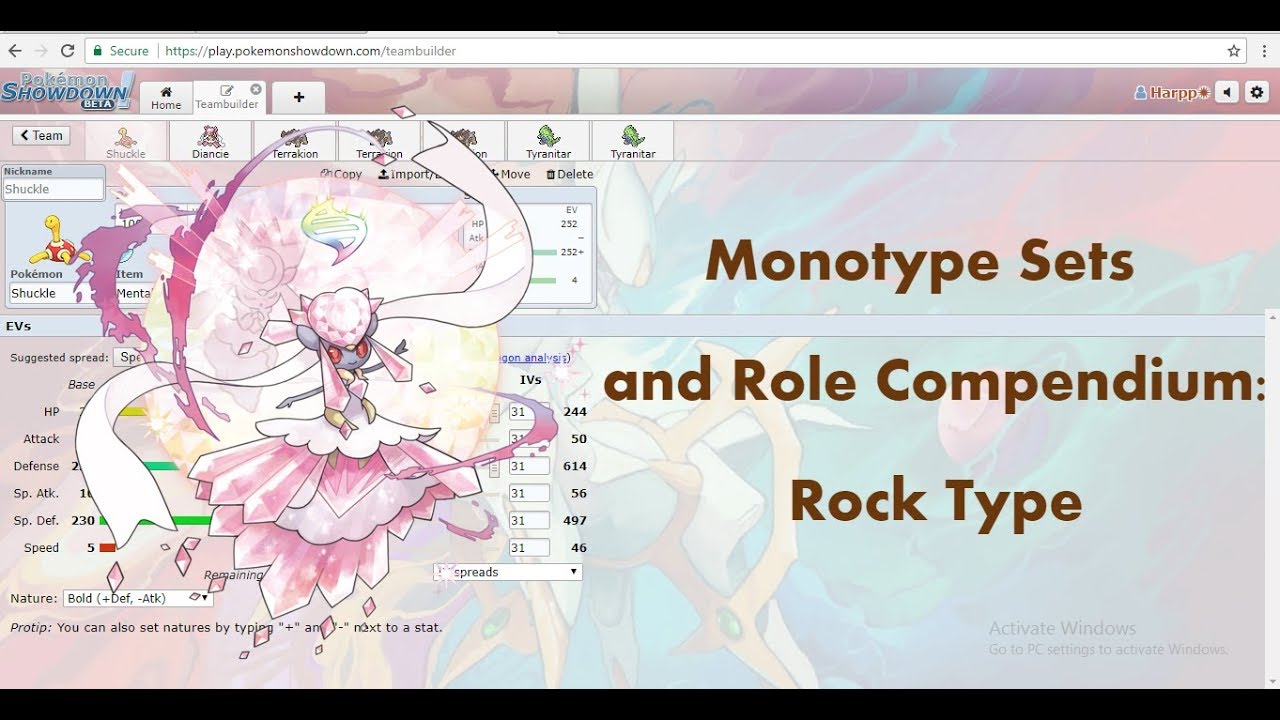 Monotype Sets and Role Compendium: Rock Type ! - YouTube
