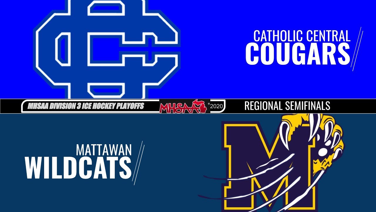 2/28/20: Regional Semifinals - Catholic Central Cougars at Mattawan ...