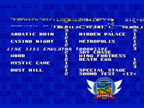 Sonic 2 Long Version:Level Select Error - YouTube